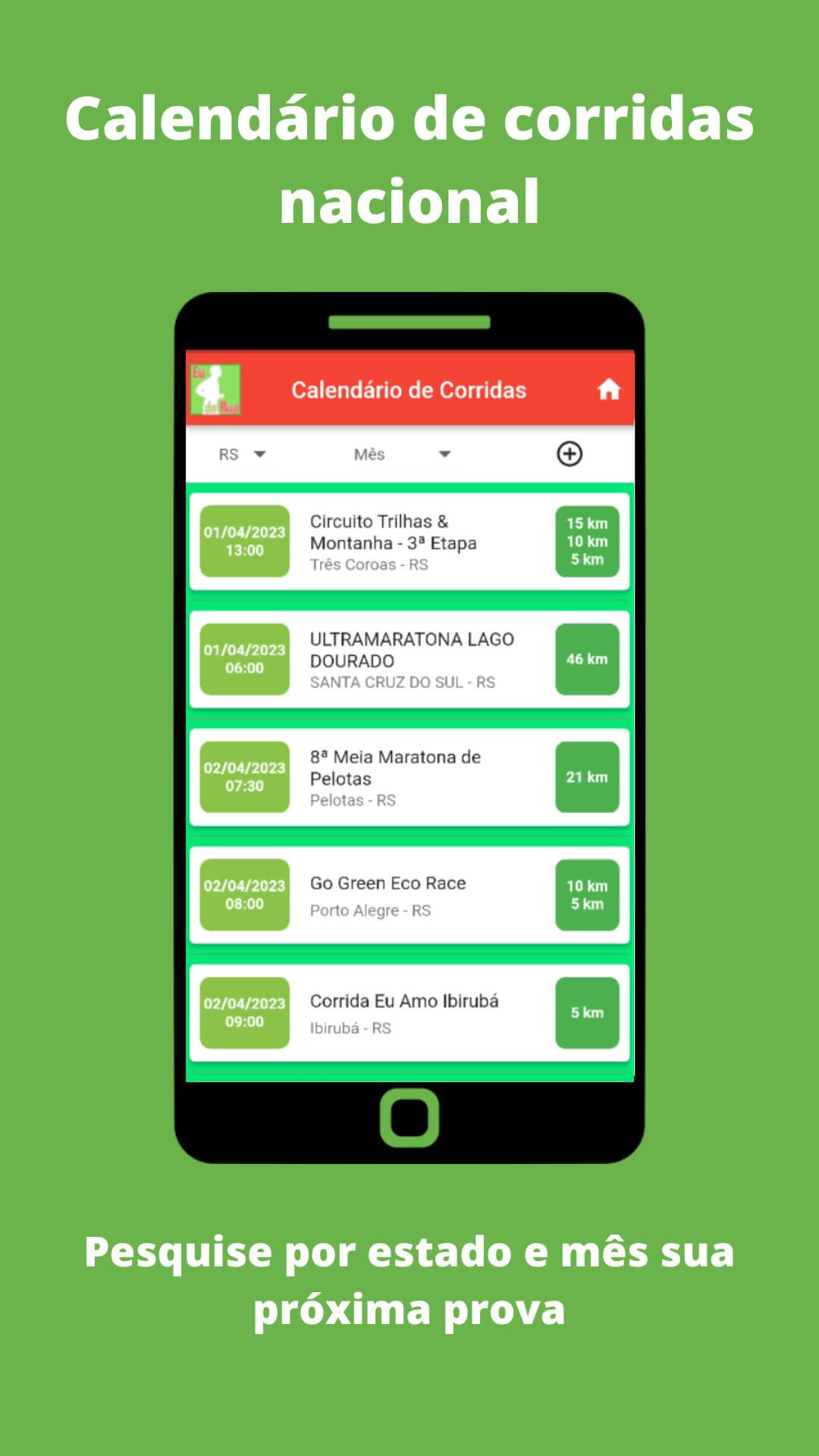 Calendário de Corridas de Rua do Brasil (por estado) o + completo - Eu Corredor de Rua